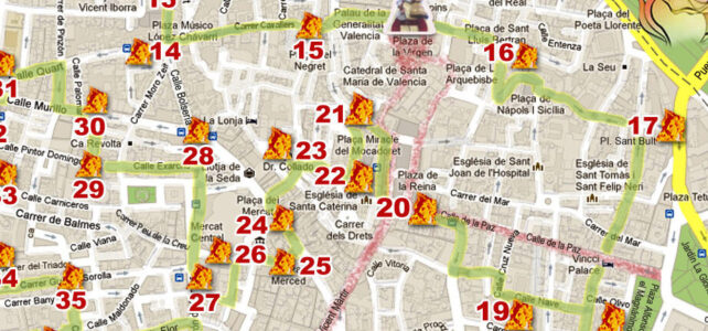 Conoce la ruta para ver las fallas de Valencia - GudMornin