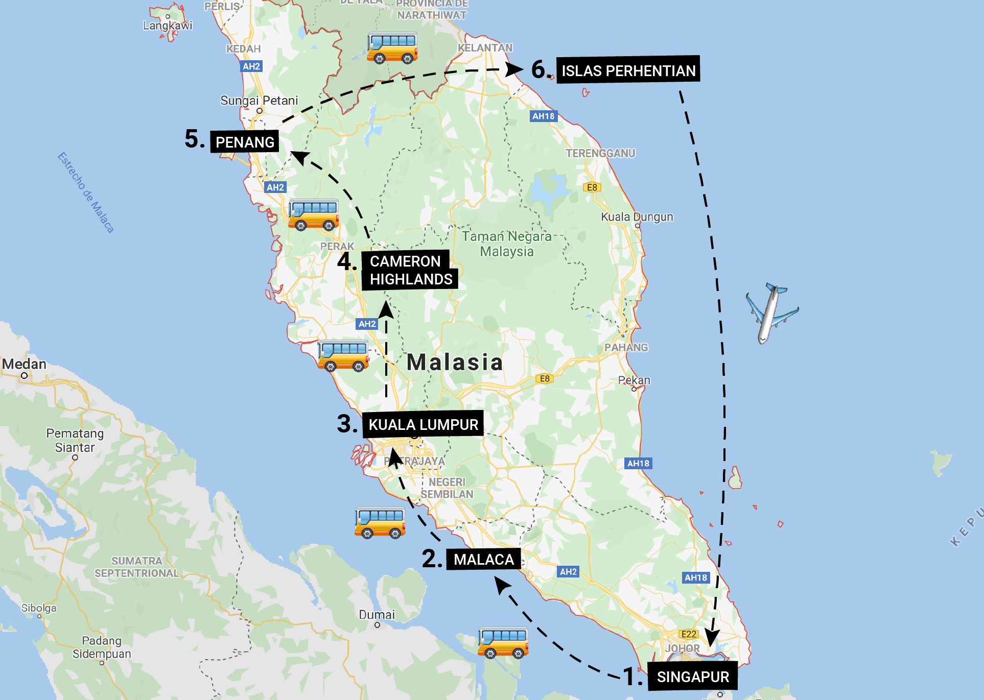 Te enseño qué ver en Malasia en 20 días: un itinerario emocionante ...